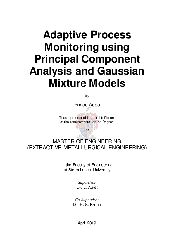 (PDF) Adaptive process monitoring using principal component analysis and Gaussian Mixture Models ...