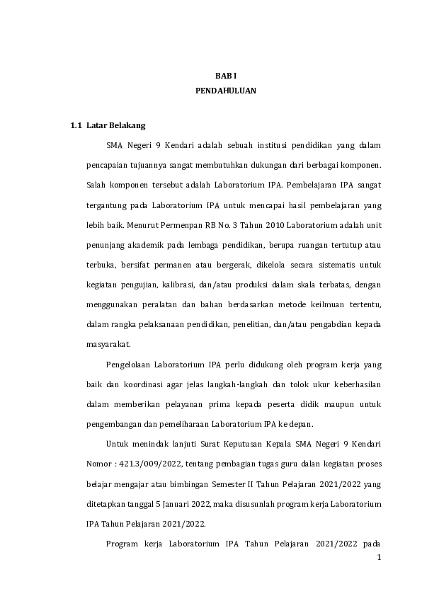 (PDF) PROGRAM KERJA LAB IPA