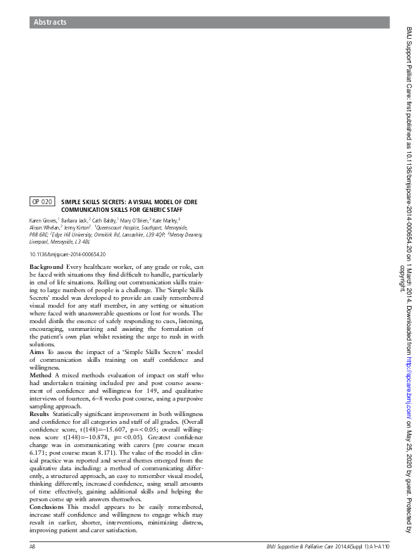 (PDF) Simple Skills Secrets: A Visual Model of Core Communication ...