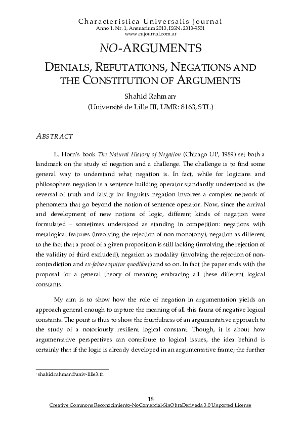 (PDF) No-Arguments