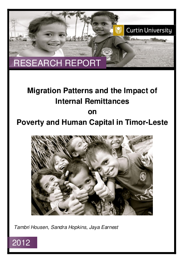 (PDF) Migration patterns and the impact of internal remittances on ...