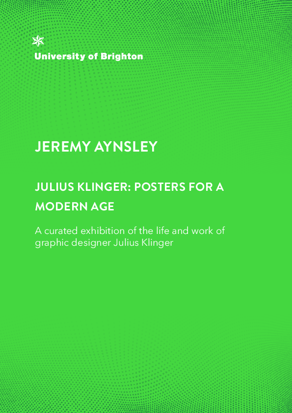 (PDF) Julius Klinger: posters for a modern age
