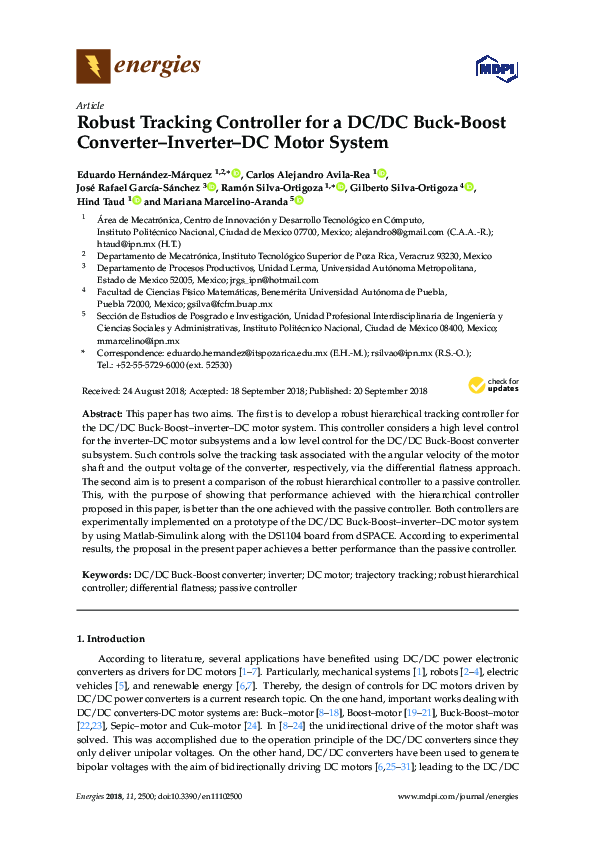 (PDF) Robust Tracking Controller for a DC/DC Buck-Boost Converter ...
