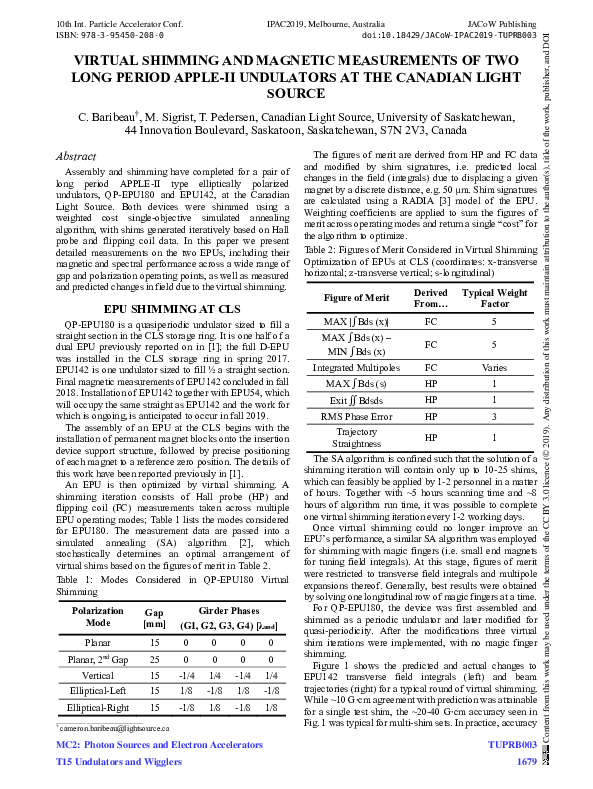 (PDF) Virtual Shimming and Magnetic Measurements of two Long Period ...