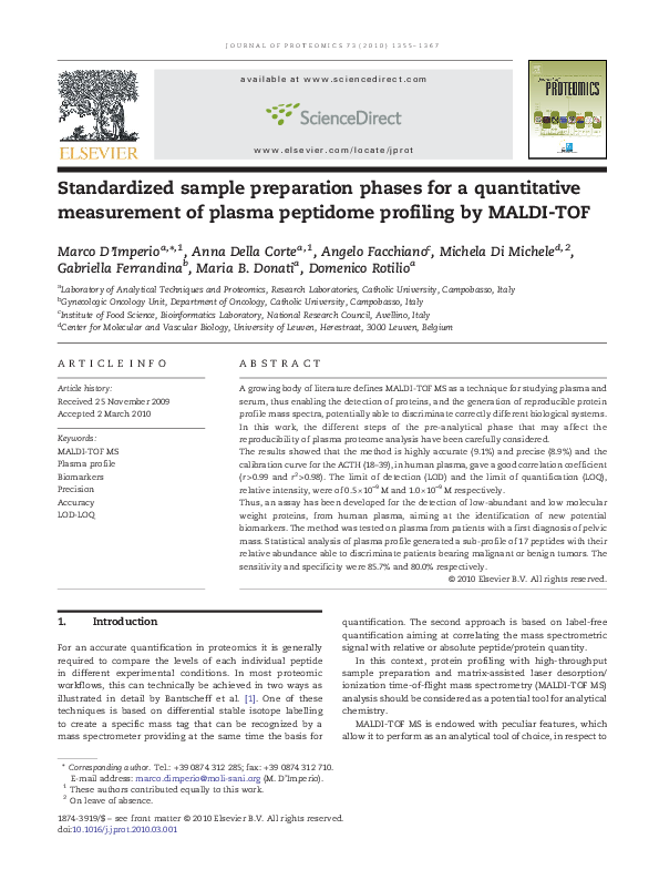 (PDF) Standardized sample preparation phases for a quantitative ...