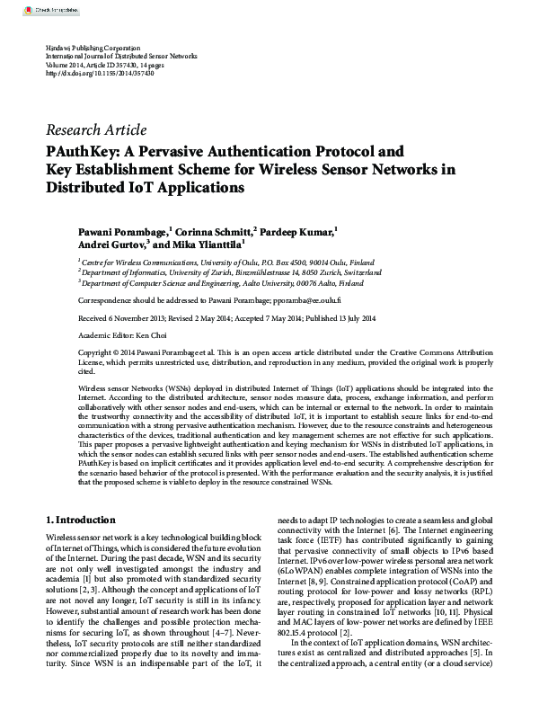 (PDF) PAuthKey: A Pervasive Authentication Protocol and Key Establishment Scheme for Wireless ...