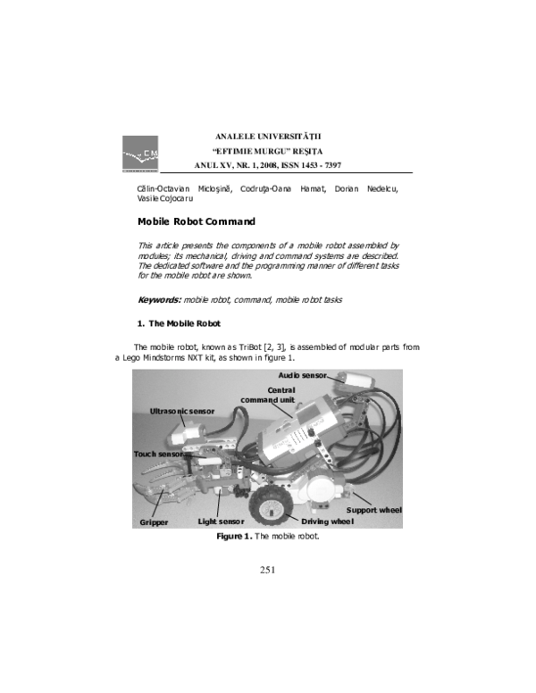 Pdf Mobile Robot Command