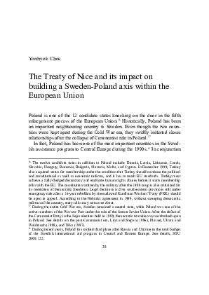 (PDF) The treaty of Nice and its impact on building a Sweden Poland ...