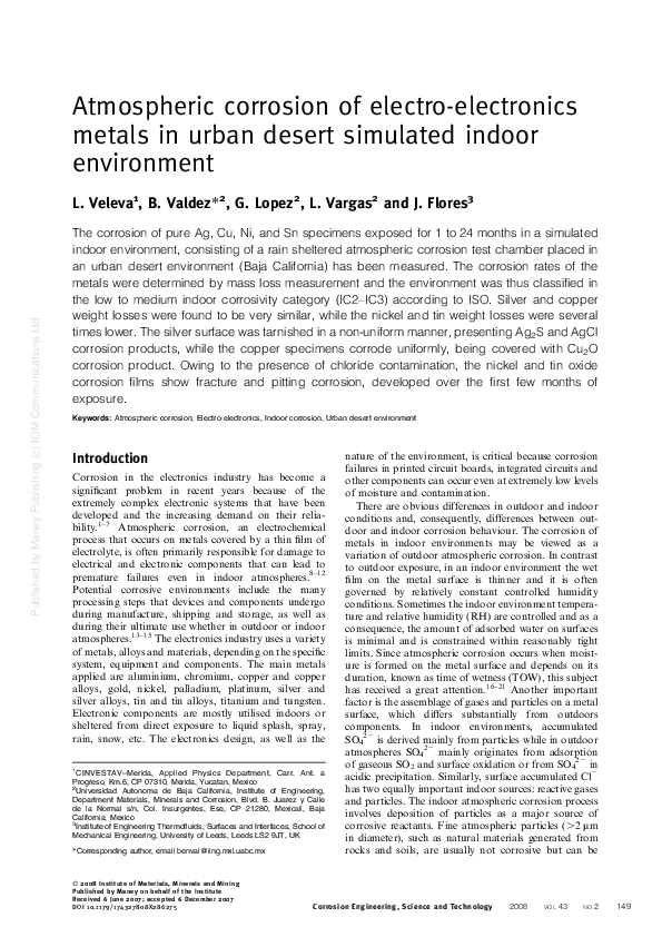 (PDF) Application of Vapour Phase Corrosion Inhibitors for Silver ...