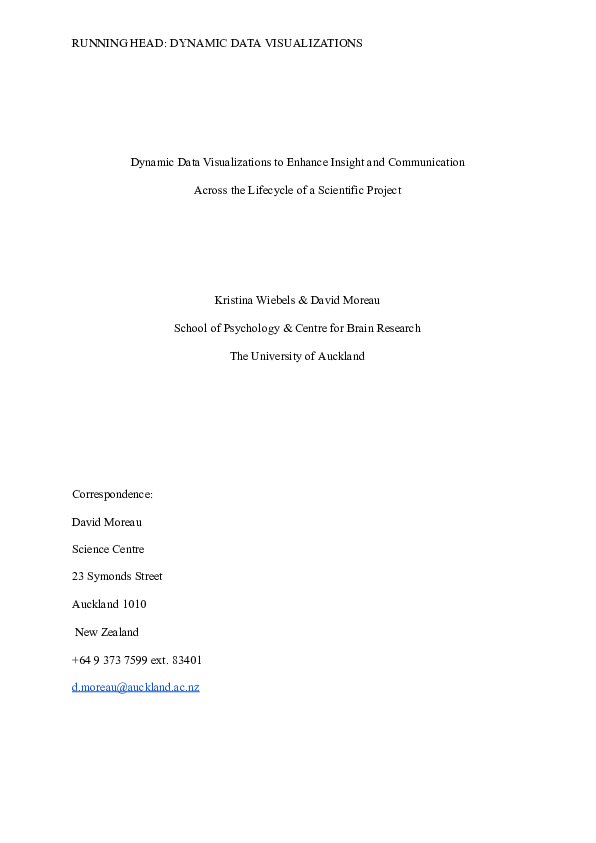 (PDF) Dynamic Data Visualizations to Enhance Insight and Communication ...