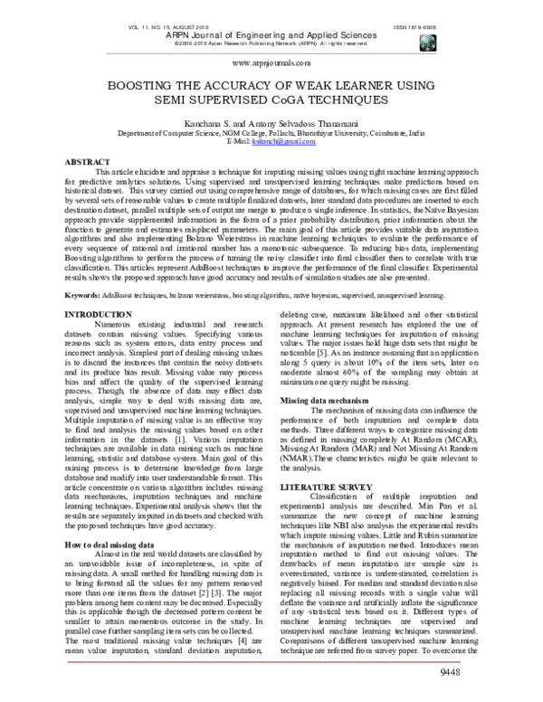 (PDF) BOOSTING THE ACCURACY OF WEAK LEARNER USING SEMI SUPERVISED CoGA TECHNIQUES