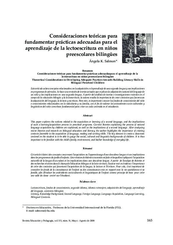 (PDF) Consideraciones teóricas para fundamentar prácticas adecuadas para el aprendizaje de la ...
