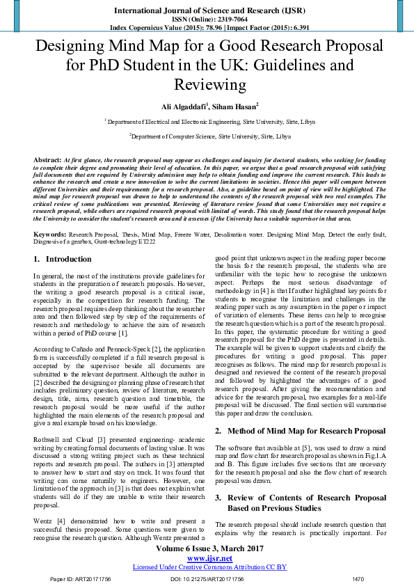 (PDF) Designing Mind Map for a Good Research Proposal for PhD Student ...