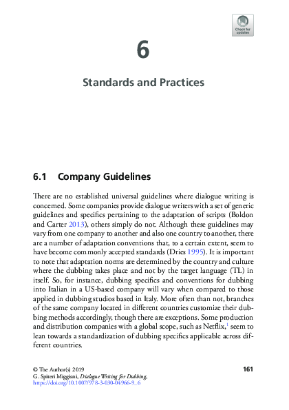 (PDF) Standards and Practices