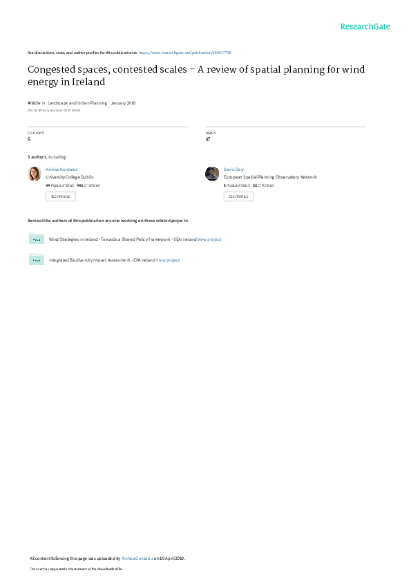 (PDF) Congested spaces, contested scales – A review of spatial planning ...