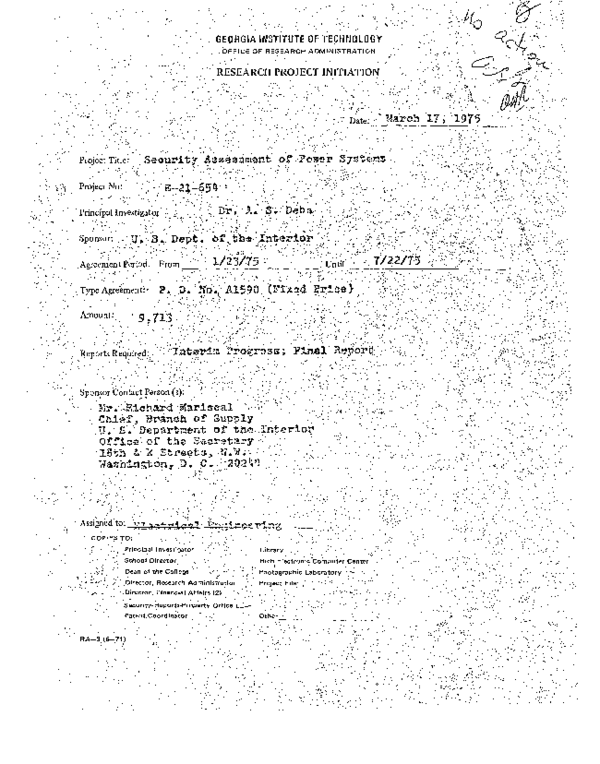 (PDF) Security assessment of power systems