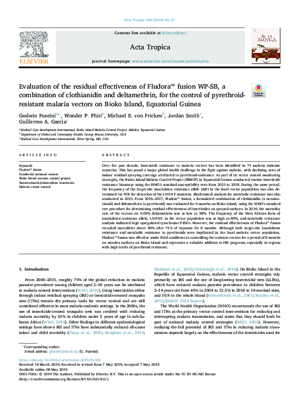 (PDF) Evaluation of the residual effectiveness of Fludora™ fusion WP-SB ...