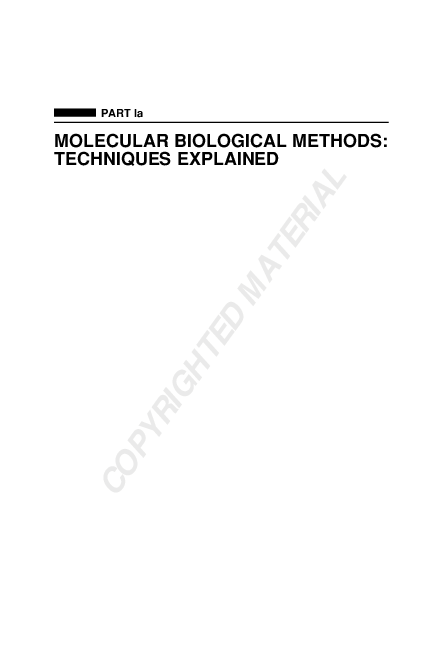 (PDF) Molecular Biology Laboratory Layout