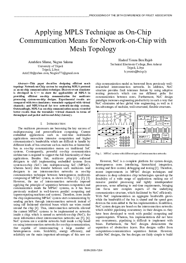 (PDF) Applying MPLS Technique as On-Chip Communication Means for ...