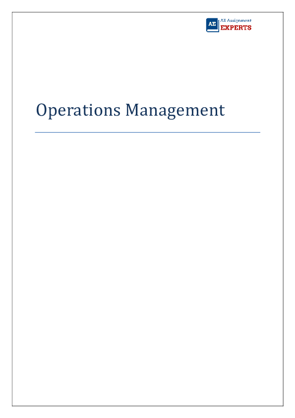 (PDF) Operations Management in Service Industry