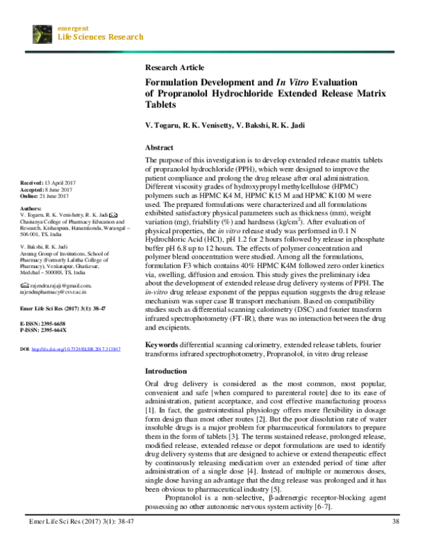 (PDF) Formulation development and in vitro evaluation of nanosuspensions loaded with ...
