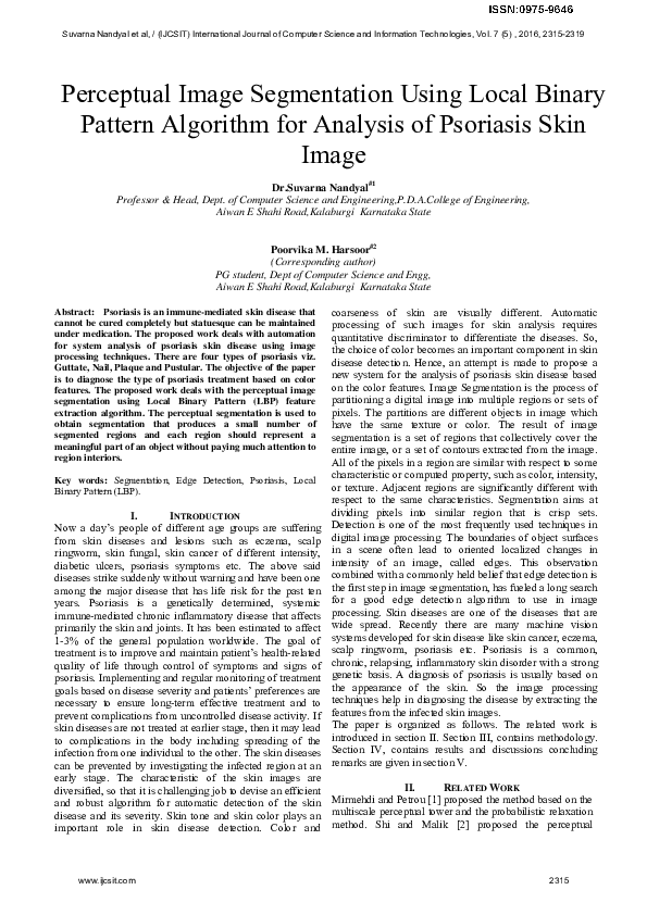(PDF) Perceptual Image Segmentation Using Local Binary Pattern ...