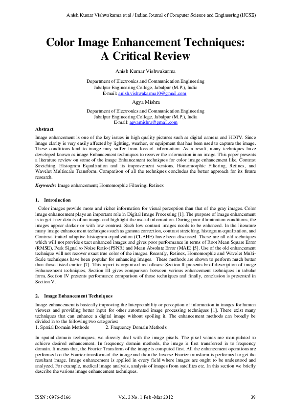 (PDF) Anish Kumar Vishwakarma et al / Indian Journal of Computer ...