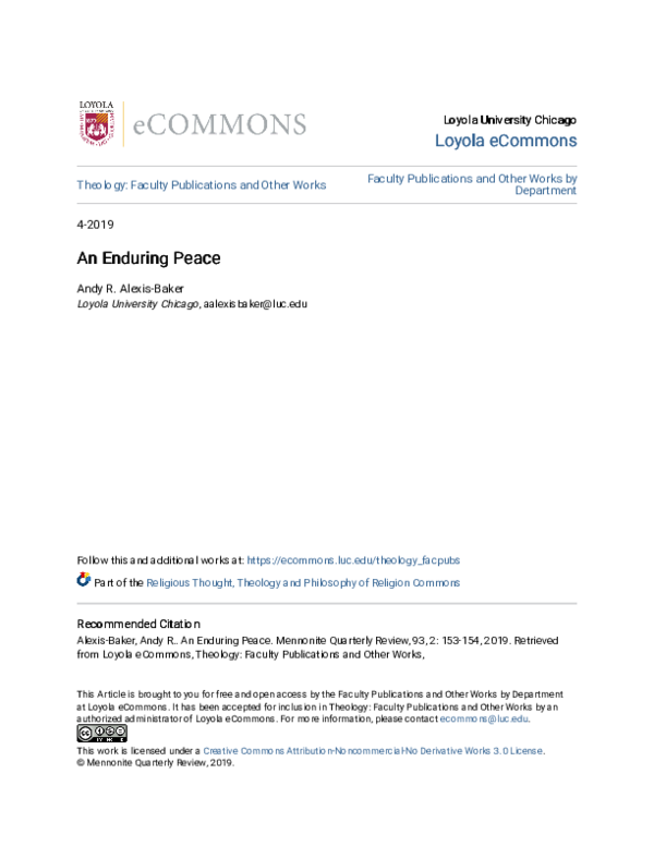 (PDF) An Enduring Peace | Andy Ramos-Baker - Academia.edu