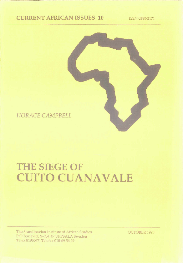 (PDF) The siege of Cuito Cuanavale