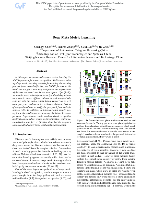 (PDF) Deep Meta Metric Learning
