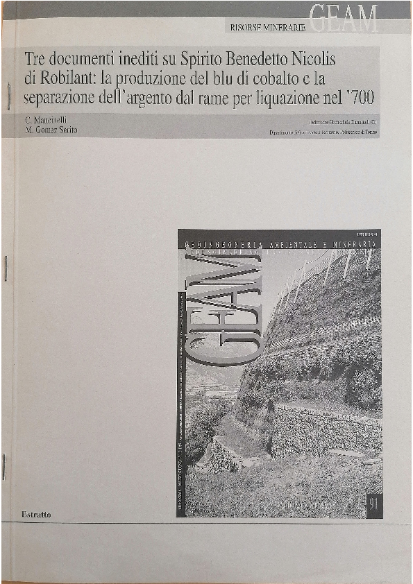 (PDF) C. Mancinelli, M. Gomez Serito, Tre documenti inediti su Spirito ...