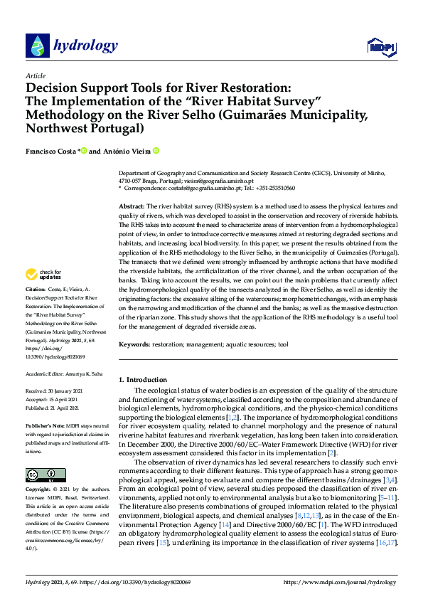 (PDF) Decision Support Tools for River Restoration: The Implementation ...