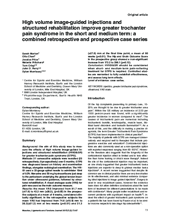 (PDF) High volume image-guided injections and structured rehabilitation ...