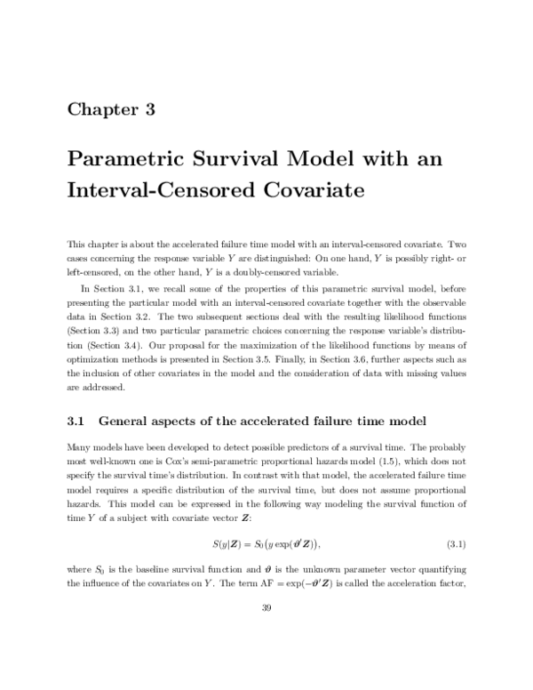 (PDF) A parametric survival model with an interval-censored covariate