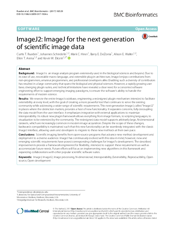 (PDF) ImageJ2: ImageJ for the next generation of scientific image data