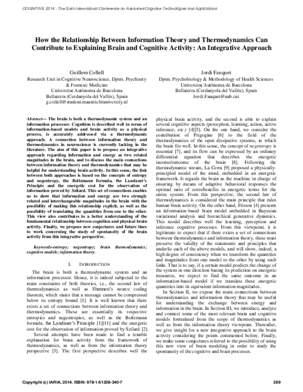(PDF) How the Relationship Between Information Theory and ...