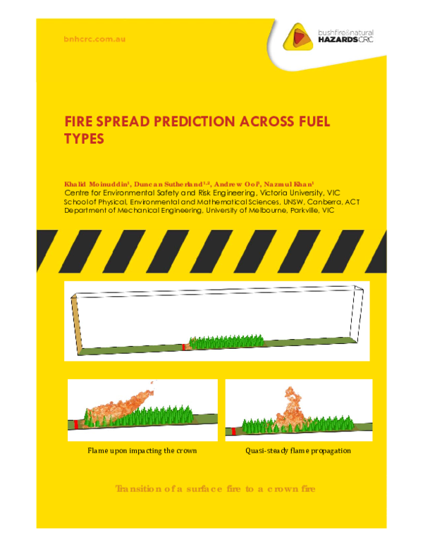 (PDF) Fire spread prediction across fuel types