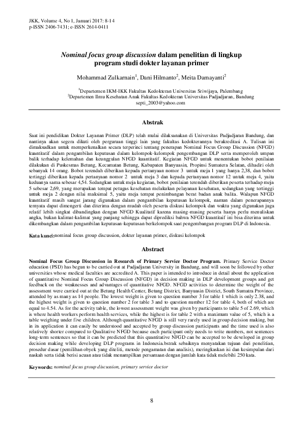 (PDF) Nominal focus group discussion dalam penelitian di lingkup ...