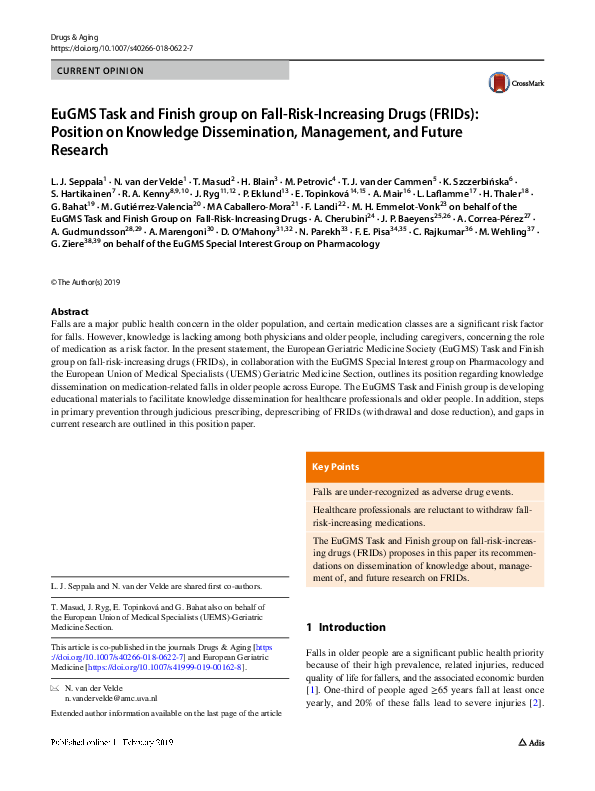 (PDF) EuGMS Task and Finish group on Fall-Risk-Increasing Drugs (FRIDs ...