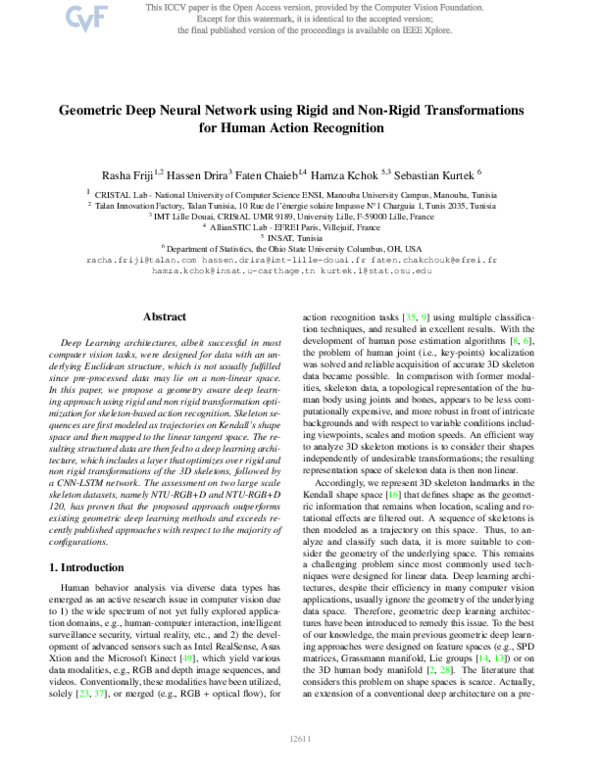 (PDF) Geometric Deep Neural Network using Rigid and Non-Rigid Transformations for Human Action ...