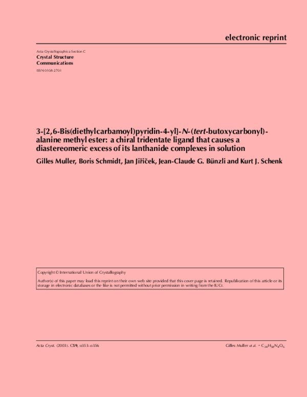 (PDF) Diastereomeric Excess of Its Lanthanide Complexes in Solution ...