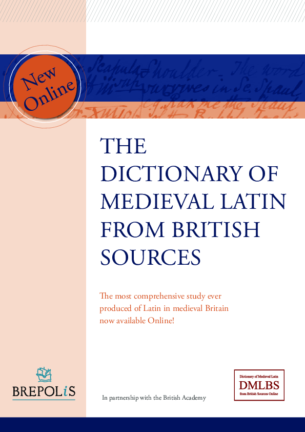 (PDF) Dictionary of Medieval Latin from British Sources