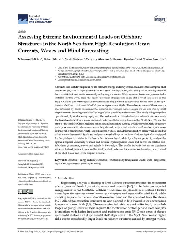(PDF) Assessing Extreme Environmental Loads on Offshore Structures in ...