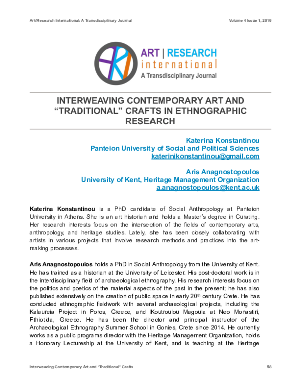 (PDF) Konstantinou, K., & Anagnostopoulos, A., Interweaving ...