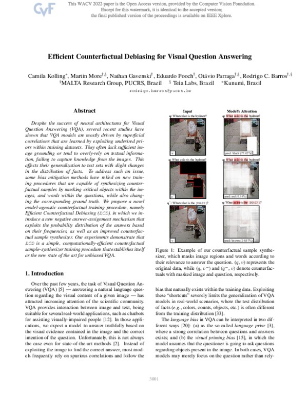 (PDF) Efficient Counterfactual Debiasing for Visual Question Answering