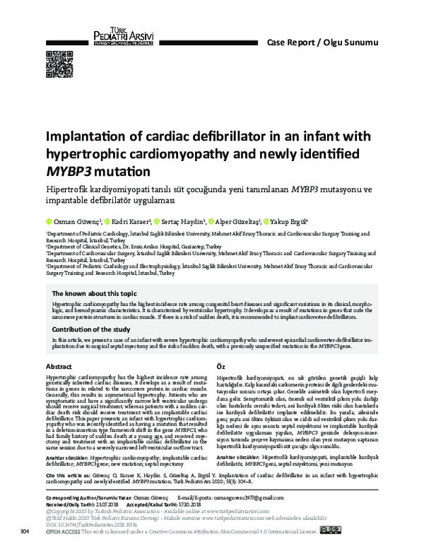 (PDF) Septal myectomy and implantable cardiac defibrillator ...