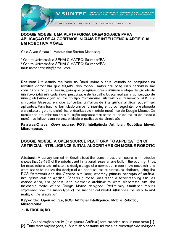 (PDF) Doogie Mouse: Uma Plataforma Open Source Para Aplicação De ...