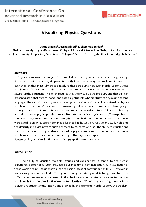 (PDF) Visualizing Physics Questions