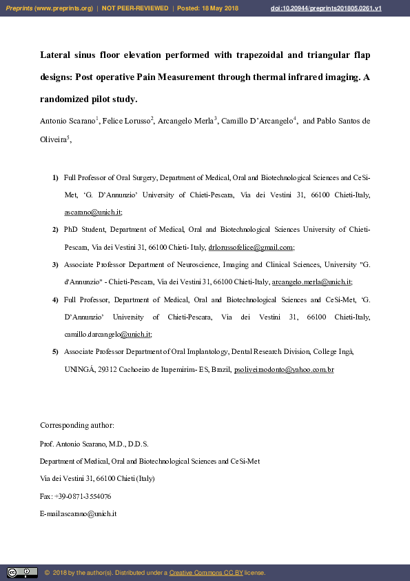 (PDF) Lateral Sinus Floor Elevation Performed with Trapezoidal and ...