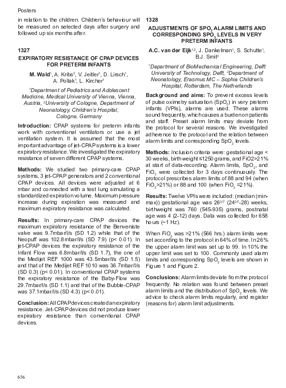 (PDF) 1328 Adjustments of Spo2 Alarm Limits and Corresponding Spo2 ...